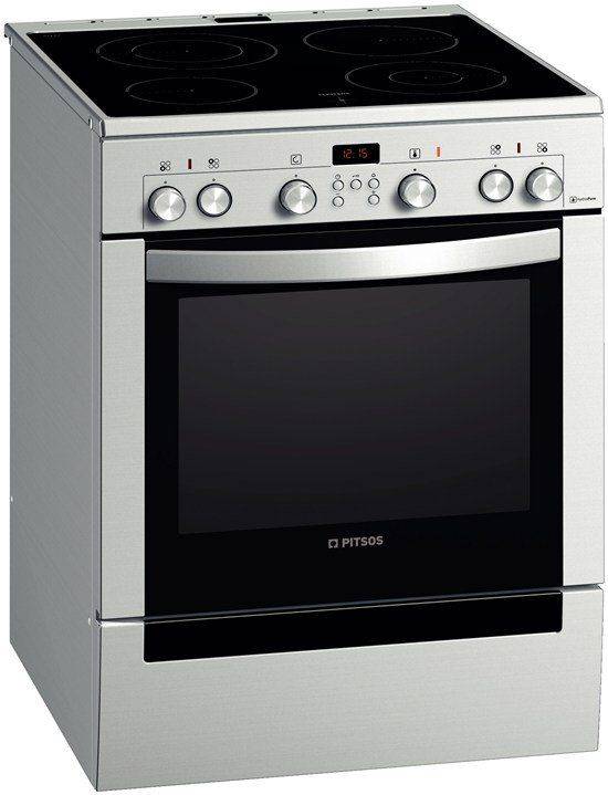 ΚΕΡΑΜΙΚΗ ΚΟΥΖΙΝΑ PITSOS PHCB856251 INOX - ΚΟΥΖΙΝΕΣ | Plus4u