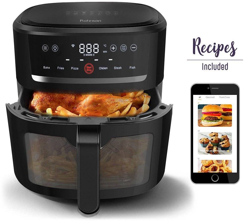 ΦΡΙΤΕΖΑ ΑΕΡΟΣ ROHNSON R-2834 SMARTCHEF XL 8LT - ΦΡΙΤΕΖΕΣ | Plus4u