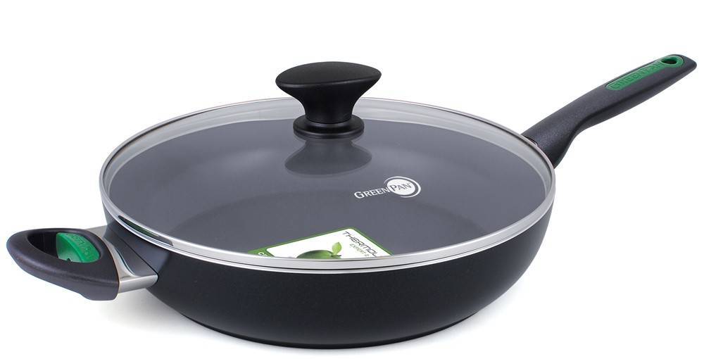 ΤΗΓΑΝΙ ΒΑΘΥ GREEN PAN RIO ΜΕ ΚΑΠΑΚΙ 28CM - ΤΗΓΑΝΙΑ | Plus4u