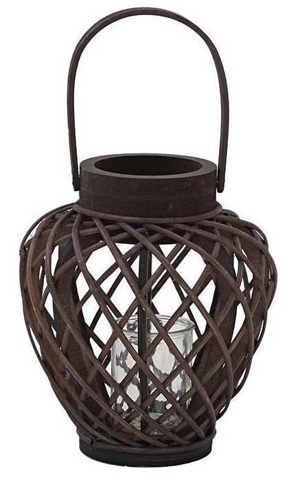 ΦΑΝΑΡΙ INART ΚΑΦΕ ΞΥΛΙΝΑ ΚΛΑΔΙΑ 24X24X28-43CM - ΚΗΡΟΠΗΓΙΑ-ΦΑΝΑΡΙΑ | Plus4u