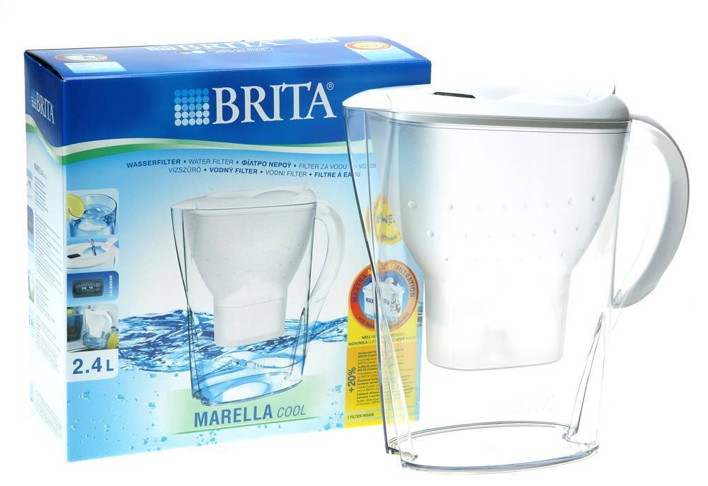 ΚΑΝΑΤΑ ΝΕΡΟΥ BRITA ΣΥΣΤΗΜΑ ΦΙΛΤΡΑΡΙΣΜΑΤΟΣ MARELLA COOL ΛΕΥΚΟ 2,4LT ...