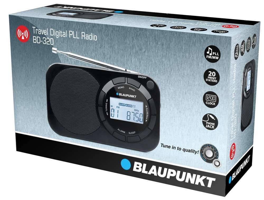 BLAUPUNKT ΨΗΦΙΑΚΟ ΡΑΔΙΟΦΩΝΟ ΤΑΞΙΔΙΟΥ PLL BD-320 ΜΑΥΡΟ - ΡΑΔΙΟΦΩΝΑ | Plus4u