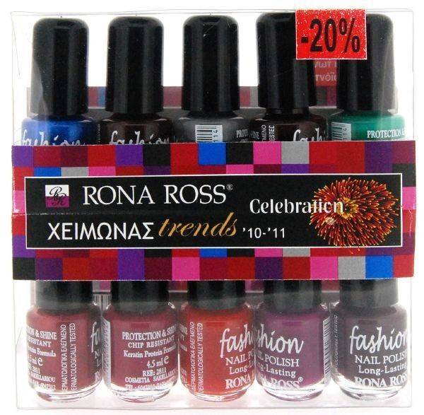 ΣΕΤ FASHION - ΜΙΝΙ ΒΕΡΝΙΚΙΑ ΝΥΧΙΩΝ RONA ROSS (10ΤΜΧ) - ΝΥΧΙΑ-ΜΑΝΟ | Plus4u