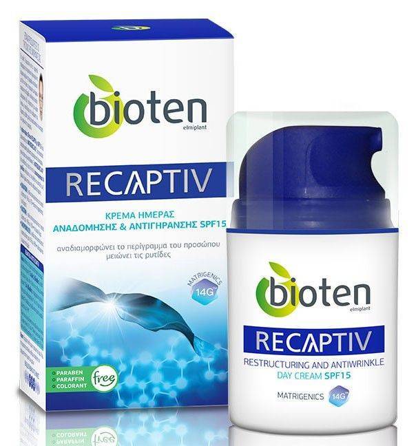 ΚΡΕΜΑ ΗΜΕΡΑΣ BIOTEN RECAPTIV ΑΝΑΔΟΜΗΣΗ ΚΑΙ ΑΝΤΙΓΗΡΑΝΣΗ SPF15 50ML ...