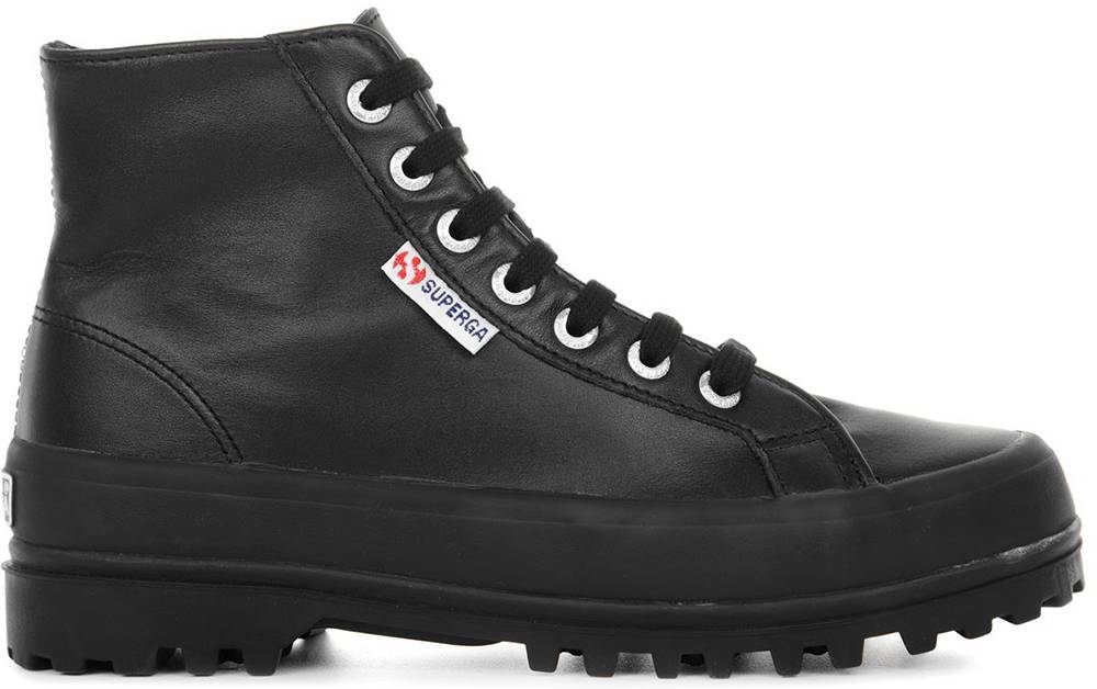 ΜΠΟΤΑΚΙ SUPERGA 2341-ALPINA NAPPALEAU S41188W ΔΕΡΜΑ ΜΑΥΡΟ - ΓΥΝΑΙΚΑ ...