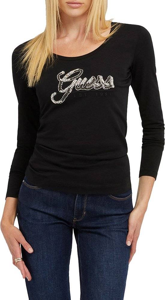 ΜΠΛΟΥΖΑ ΜΑΚΡΥΜΑΝΙΚΗ GUESS SCRIPT W3YI37J1314 ΜΑΥΡΟ - ΓΥΝΑΙΚΑ-ΜΠΛΟΥΖΕΣ ...