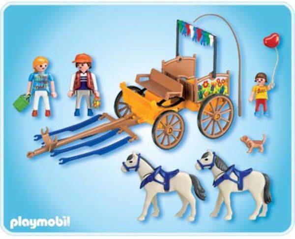 PLAYMOBIL ΑΜΑΞΑ ΜΕ 2 ΑΛΟΓΑ - PLAYMOBIL | Plus4u
