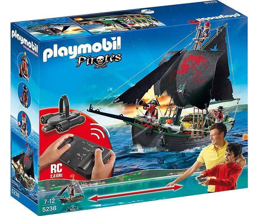 PLAYMOBIL ΠΕΙΡΑΤΙΚΟ ΚΑΡΑΒΙ ΤΗΛΕΚΑΤΕΥΘΥΝΟΜΕΝΟ ΜΕ ΥΠΟΒΡΥΧΙΟ RC ΜΗΧΑΝΙΣΜΟ ...