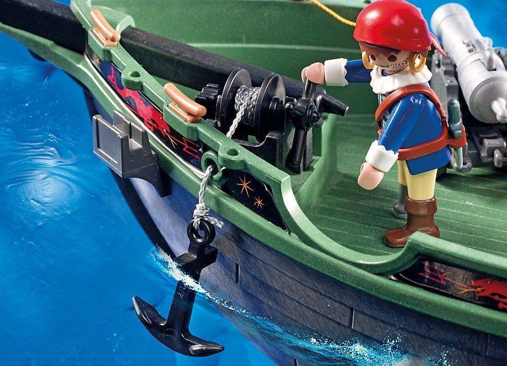 PLAYMOBIL ΠΕΙΡΑΤΙΚΟ ΚΑΡΑΒΙ ΤΗΛΕΚΑΤΕΥΘΥΝΟΜΕΝΟ ΜΕ ΥΠΟΒΡΥΧΙΟ RC ΜΗΧΑΝΙΣΜΟ ...