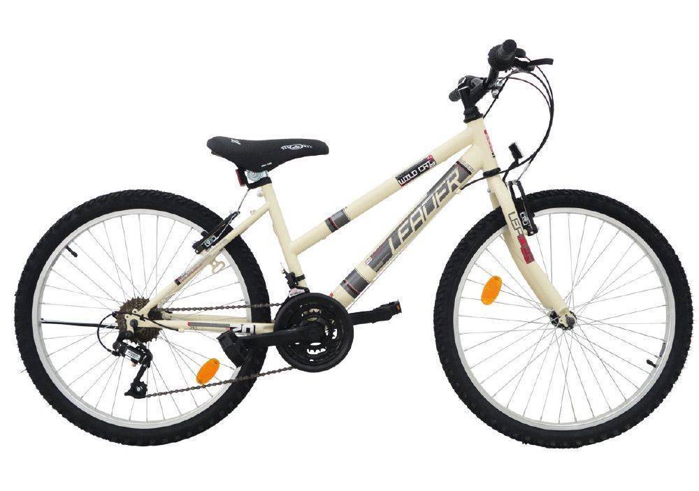 ΠΟΔΗΛΑΤΟ LEADER WILD CAT (SHIMANO) 24'' ΚΡΕΜ - ΠΟΔΗΛΑΣΙΑ-ΠΑΙΔΙ-ΠΟΔΗΛΑΤΑ ...