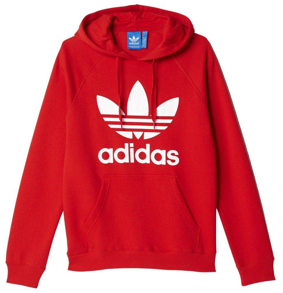 ΦΟΥΤΕΡ ADIDAS ORIGINALS TREFOIL HOODIE ΚΟΚΚΙΝΟ - SPORTSWEAR-ΑΝΔΡΑΣ ...