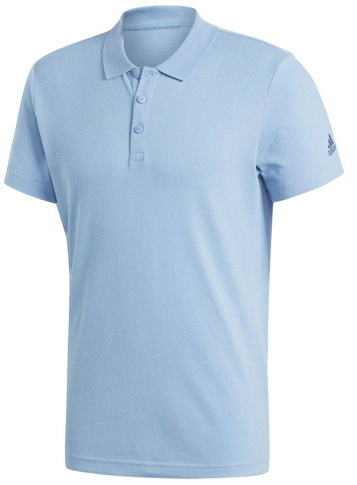 ΜΠΛΟΥΖΑ ADIDAS PERFORMANCE ESSENTIALS BASIC POLO SHIRT ΘΑΛΑΣΣΙ (S ...