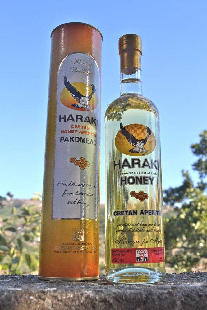 ΡΑΚΟΜΕΛΟ HARAKI HONEY ΣΕ ΚΥΛΙΝΔΡΙΚΟ ΚΟΥΤΙ 500 ML - ΤΣΙΠΟΥΡΟ | Plus4u