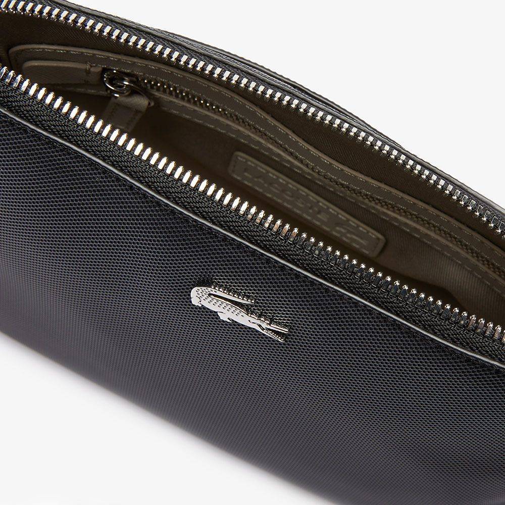 ΤΣΑΝΤΑ ΩΜΟΥ LACOSTE DAILY CLASSICS COATED PIQUE NF3295DC ΜΑΥΡΟ ...